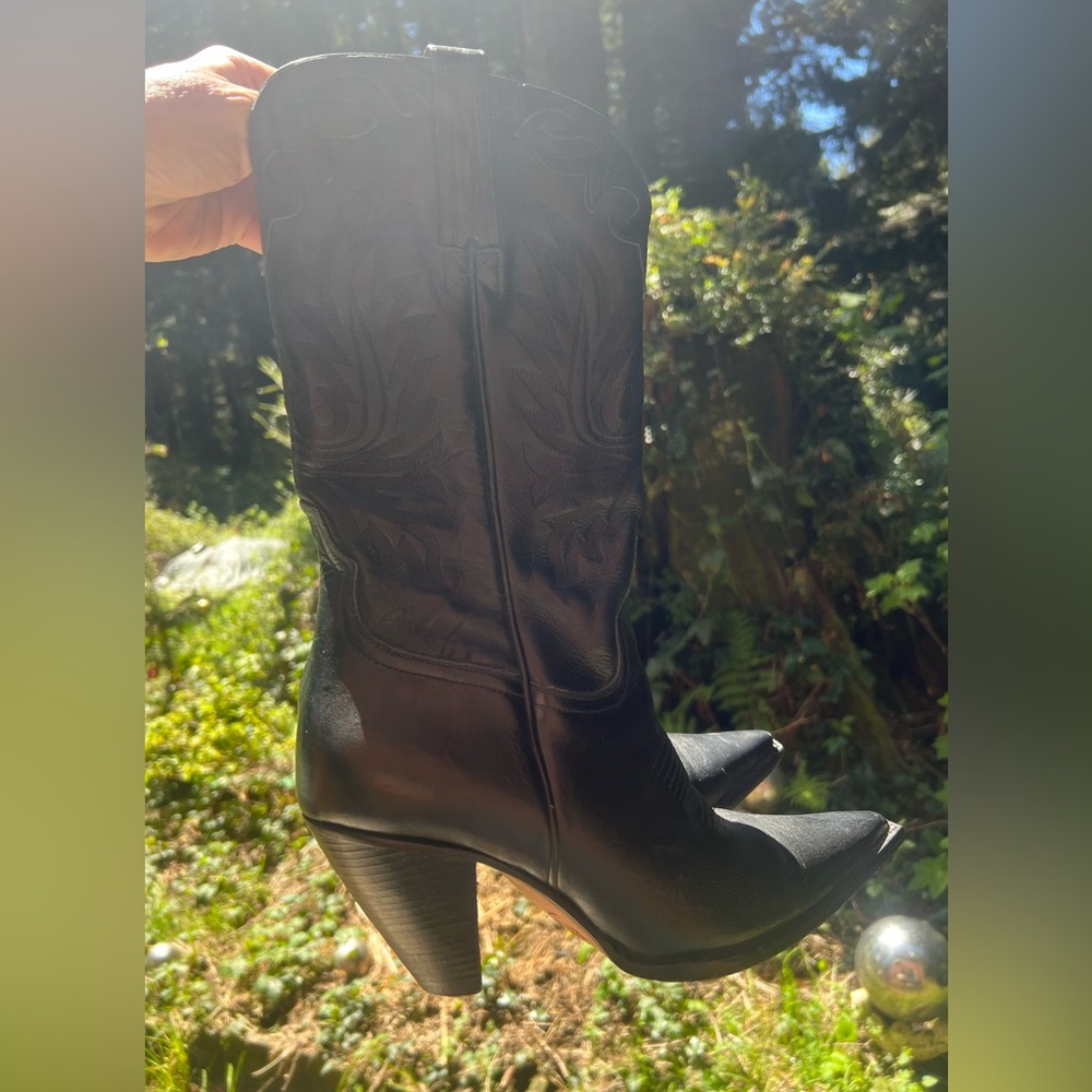 Charlie 1 Horse Lucchese Black Leather Tooled Western… - Gem